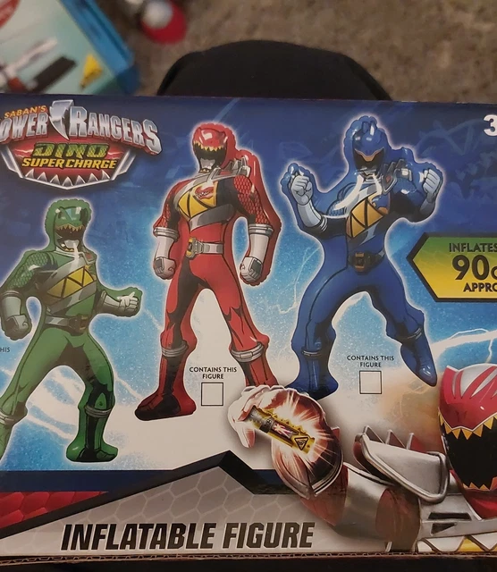 NEW POWER RANGERS Dino Supercharge Inflatable 90cm Figure Green Ranger ...