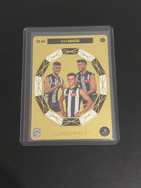 2024 AFL TEAMCOACH NICK DAICOS Gold Cardcraft #CC-04 COLLINGWOOD $1,000 ...