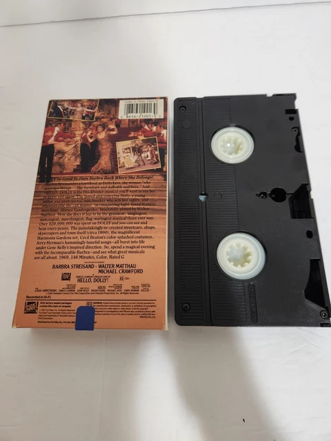 HELLO, DOLLY (VHS 1969) Barbra Streisand, Walter Matthau, Comedy - 1990 ...