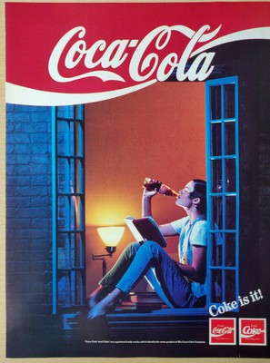 COCA-COLA - CLASSIC Full-Page Magazine Advert Picture 1988 - Coke Is It ...