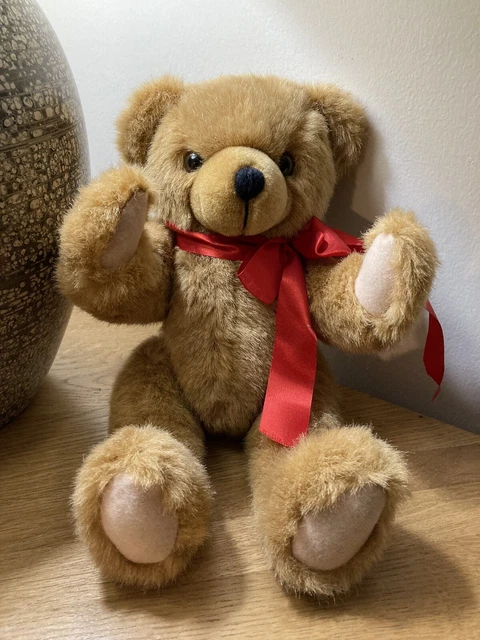 Hallsall Jointed Brown Fur Teddy Bear Soft Toy Plush Cute Collectible