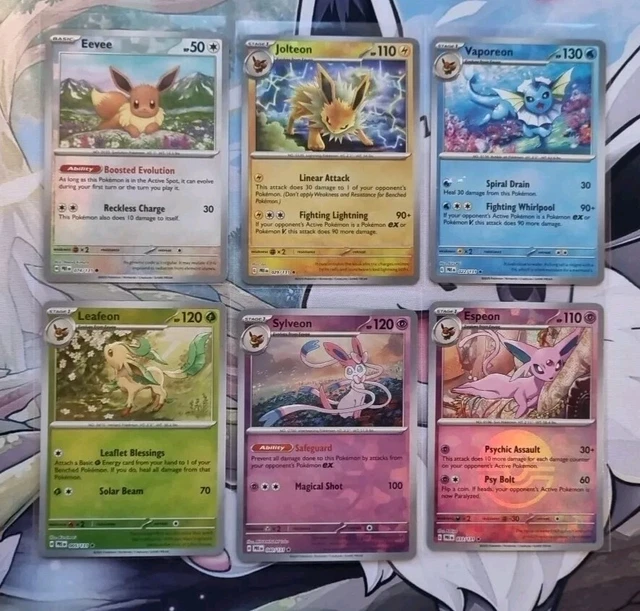POKÉMON PRISMATIC EVOLUTIONS Eevee Evolutions Pokeball Reverse Bundle ...