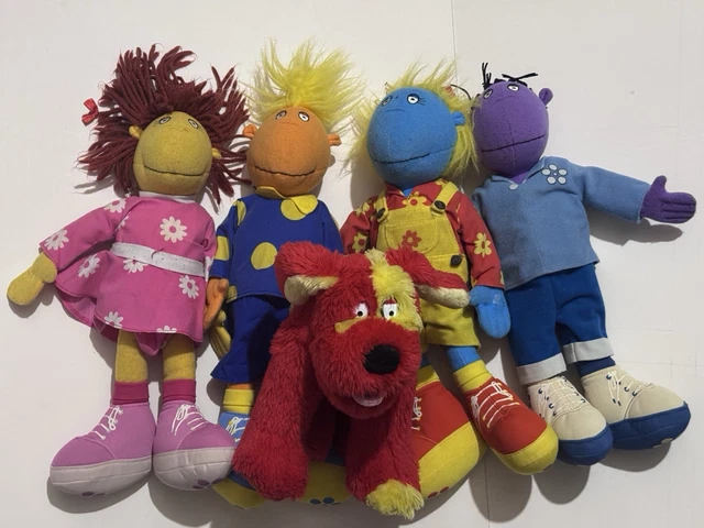 TWEENIES PLUSH BUNDLE by BBC:1999 Hasbro. (Fizz, Jake, Bella, Milo ...