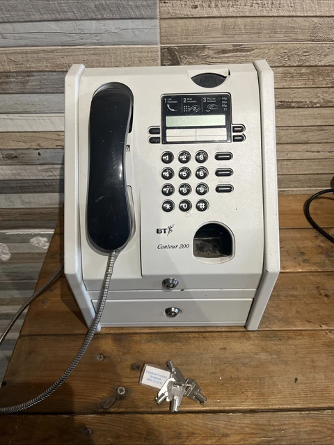 BT CONTOUR 200 WALL MOUNTED PUBLIC PAYPHONE WITH KEYS & Manual £79.99 ...