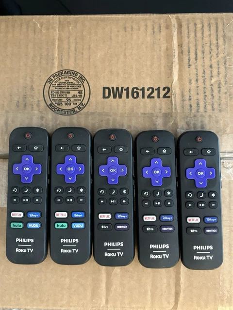 LOT OF 5 - OEM PHILIPS ROKU TV Remote RC-ALIR , Works On All Roku Tv £ ...