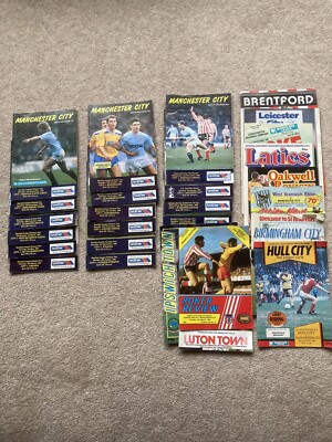 MAN CITY FOOTBALL Programmes. Season 1988/89 £8.00 - PicClick UK