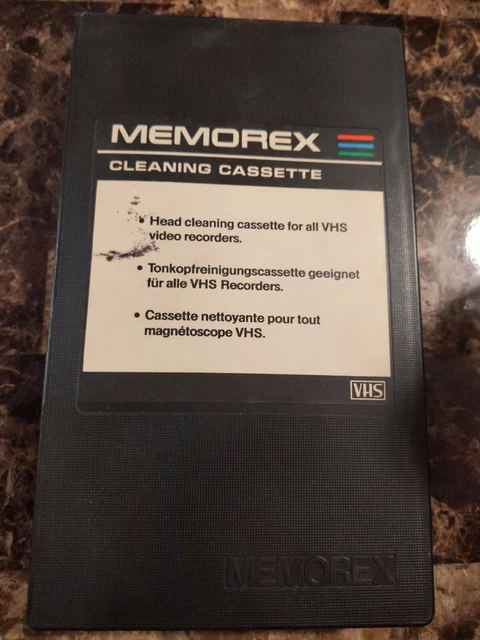 MEMOREX VHS VIDEO Tape Wet Liquid VCR Head Cleaner Open Box $25.00 ...