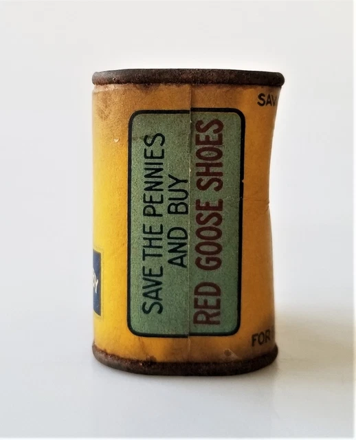 ANTIQUE FRIEDMAN-SHELBY LEATHER SHOES TIN BANK early coin advertising ...