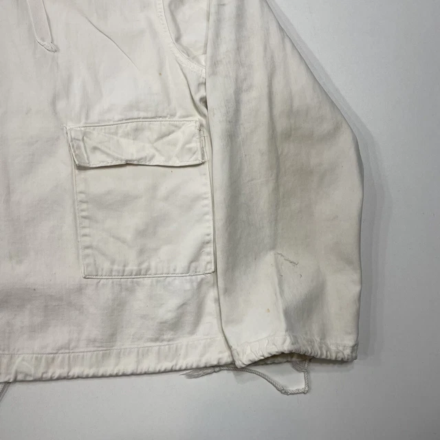 VINTAGE WW2 US Navy Gunner Smock Anorak Jacket White 1940’s Adult Size ...