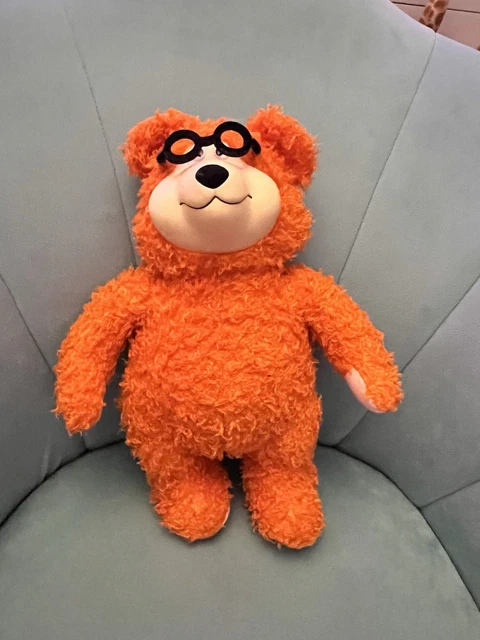CITV MERIDIAN TEDDY Bears Sara's Orange Bear 12" soft toy plush 2000 ...