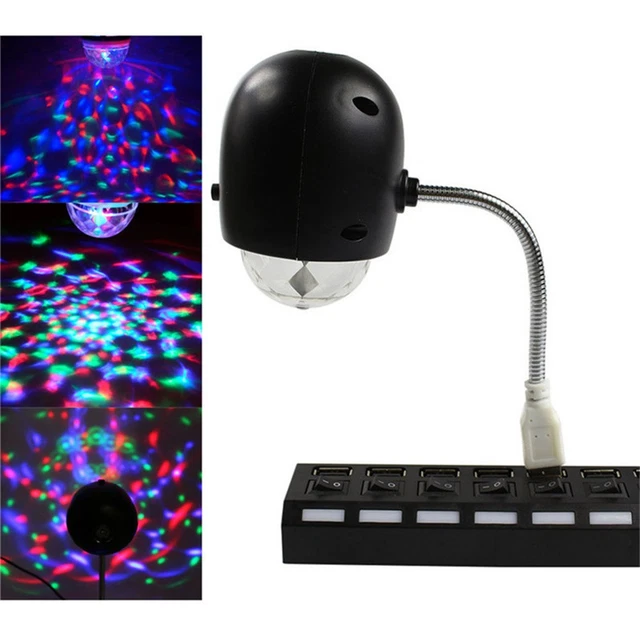 USB RGB LED Stage Lights Mini Night Light light projector light £13.99 - PicClick UK