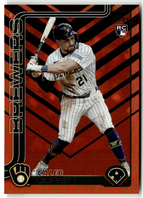 2025 TOPPS UPDATE Series MLB No. US170 Caleb Durbin Novato Naranja ...