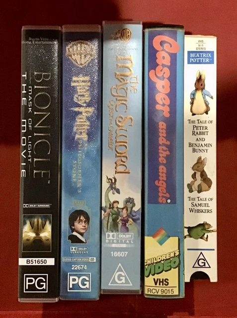 CHILDREN’S CARTOONS VHS Video Bulk Lot x 5 Retro Vintage Video ...