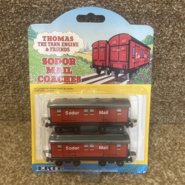 THOMAS THE TANK Engine & Friends ERTL SODOR MAIL COACHES NEW AND SEALED ...