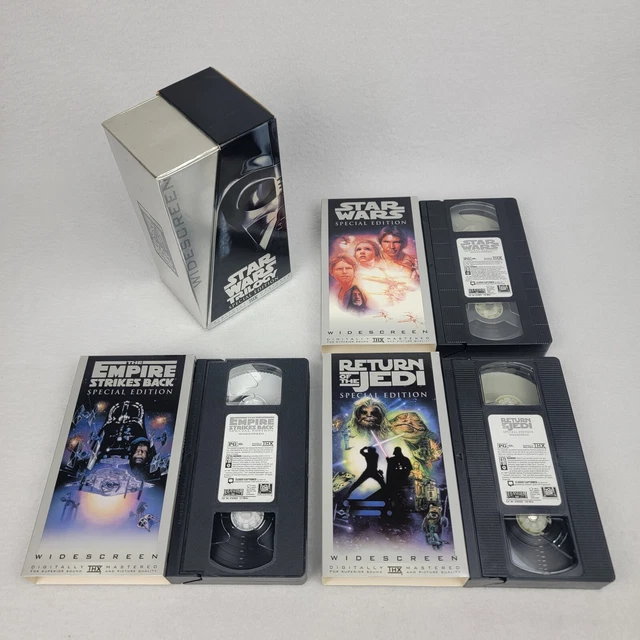 STAR WARS ORIGINAL Trilogy VHS Special Platinum Widescreen Edition VTG ...
