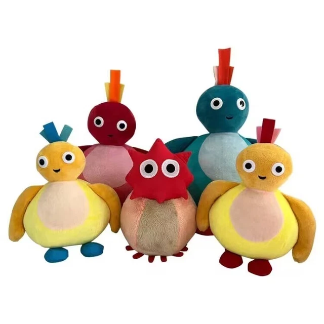 CBEEBIES TWIRLYWOOS PLUSH Complete 5 Character Set Chickedy, Chick ...