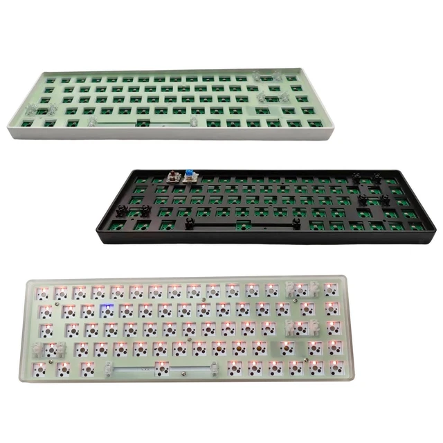 68 KEYS MECHANICAL Keyboard Hot Swap Wired Bluetooth GK S68 DIY Kit ...