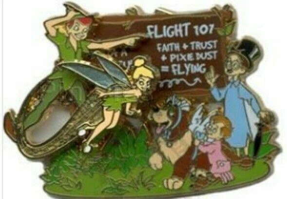 DISNEY PIN 61916 Peter Pan Tinker Bell Flight Instructors WDW PTU Event ...