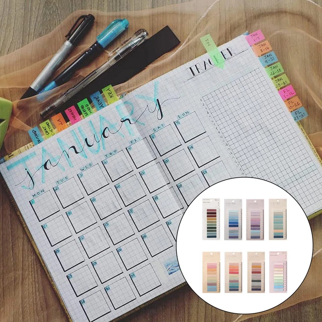 PASTEL COLOR INDEX Tabs Aesthetic Classification for Notebooks School ...