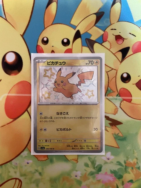 CARTA POKEMON PIKACHU S 236/190 SV4a Shiny Treasure giapponese 12041 EUR 157,77 - PicClick IT