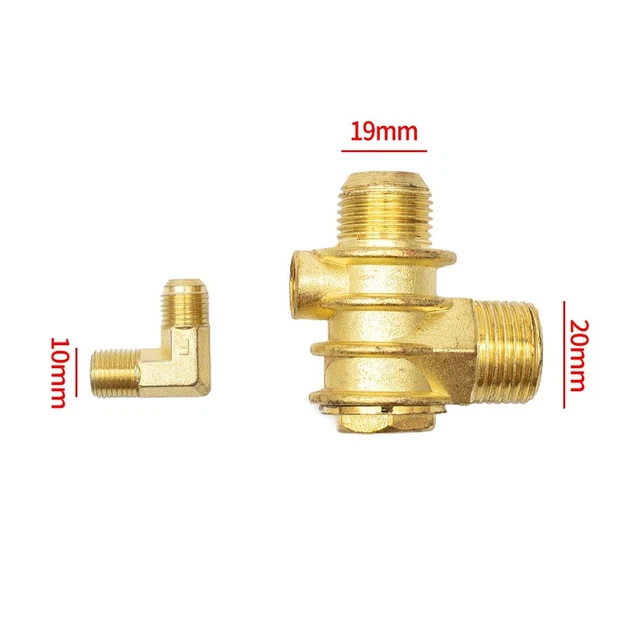 REPLACEMENT CHECK VALVE 3-Port Male-Threaded Air Compressors High ...