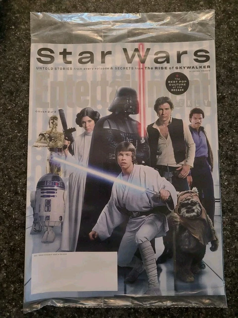 STAR WARS ENTERTAINMENT WEEKLY MAGAZINE- DECEMBER 2019 COVER 2 OF 3 £5. ...