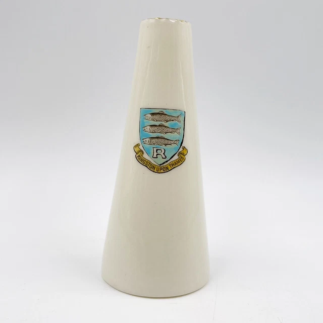 VINTAGE W.H. GOSS Crested China Model Of Vase - Kingston Upon Thames ...