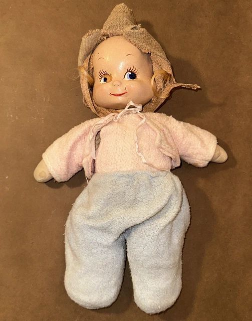 VINTAGE 14& 3-FACE TRUDY DOLL 1946 Elsie Gilbert Composition & Cloth ...