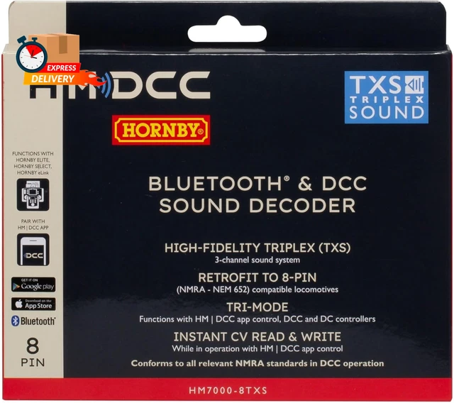 HORNBY HM7000-8TXS: BLUETOOTH® & DCC Sound Decoder (8-Pin) $149.82 ...