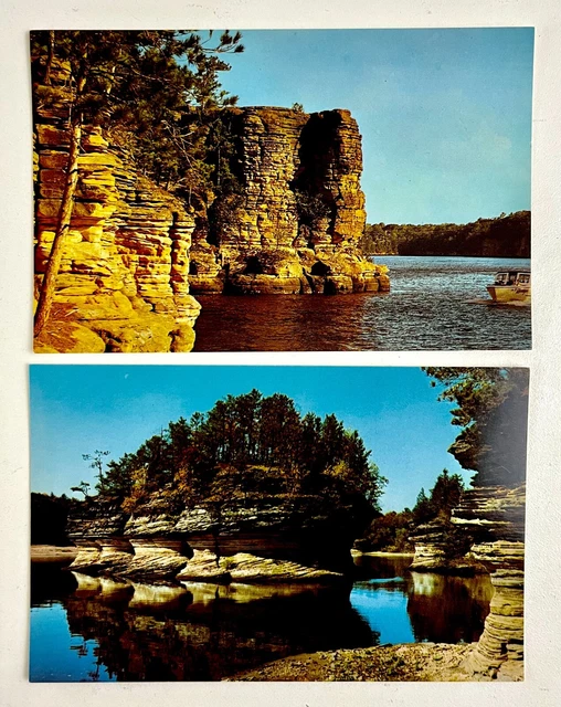 1960S WISCONSIN DELLS Vintage Postcards Set 2 Lone Rock Winnebago High ...