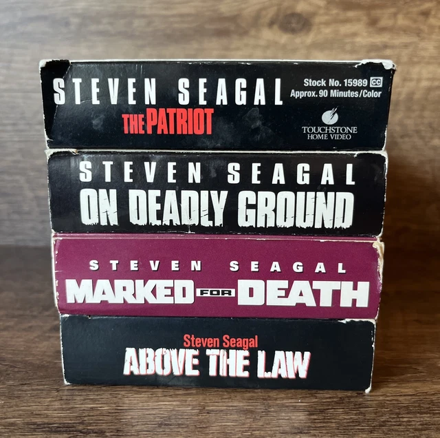 STEVEN SEAGAL VHS LOT Marked for Death On Deadly Ground Above The Law ...