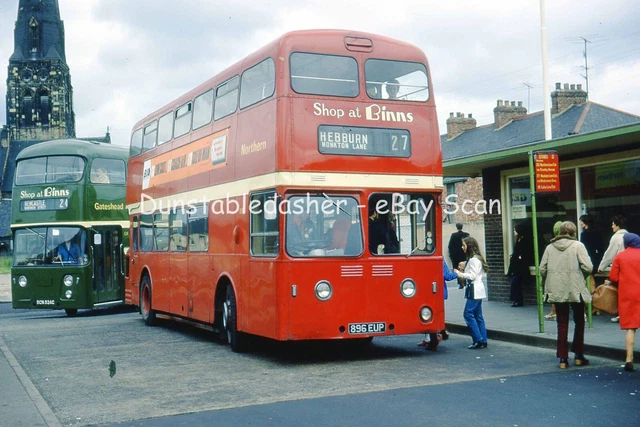35MM BUS SLIDE: NORTHERN LEYLAND ATLANTEAN 1896 @ JARROW 1972 £5.59 ...