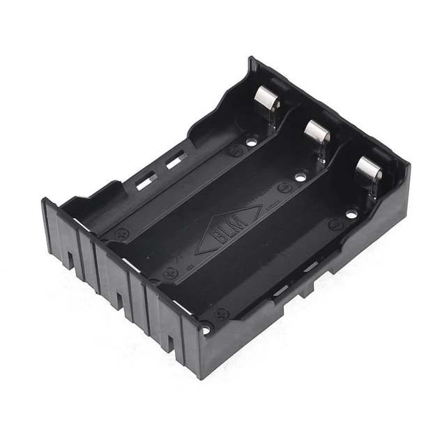 DIY BATTERY HOLDER w 6 Pins for 3x 18650 Rechargeable Li-ion Batteries ...