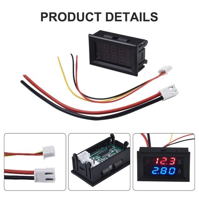 AMPS METER AMPS Meter Accurate Voltage DC Voltmeter Display And ...