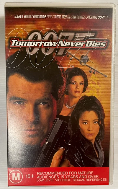 TOMORROW NEVER DIES 007 James Bond VHS Pierce Brosn Video Cassette Tape ...