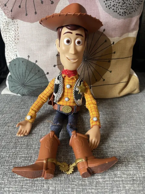 DISNEY TOY STORY Woody Signature Collection Pull String Thinkway Talk ...
