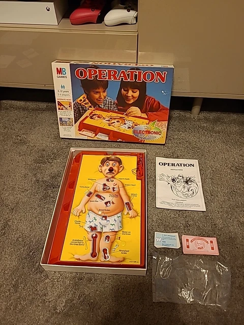 VINTAGE OPERATION BOARD 1993 by MB Games Family Electronic Board Game ...