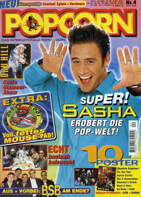 POPCORN MAGAZINE #4, SASHA, Britney SPEARS, FIVE, REAL, DRU HILL ...