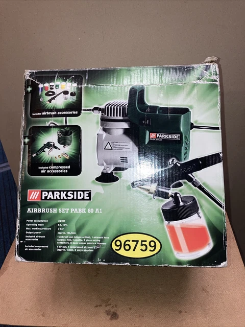 PARKSIDE AIRBRUSH SET PABK 60 A1 300w 3 Bar New £80.00 - PicClick UK