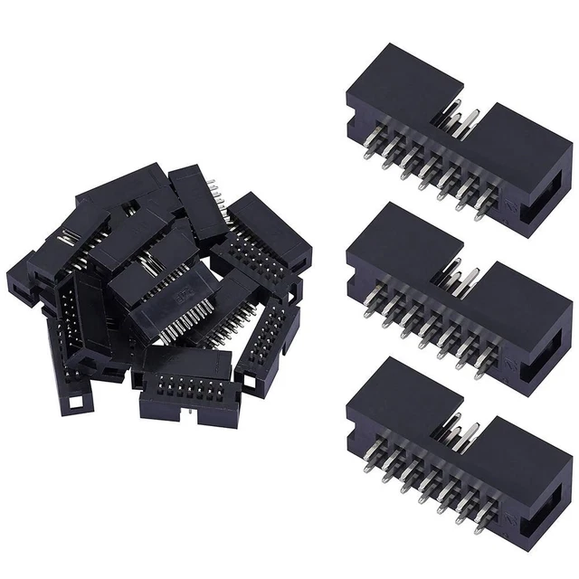 20PCS 14-PIN BOX Header Connector Male Socket Terminal PCB Electronic ...