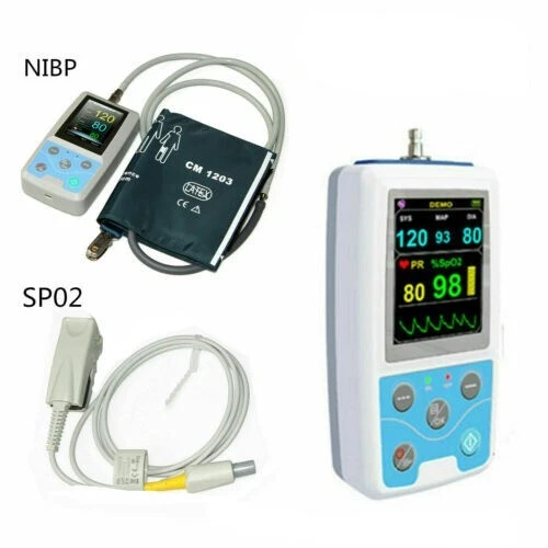NEUER CONTAC PM50 Patientenmonitor Vitalzeichen NIBP SPO2 Pulsmesser ...