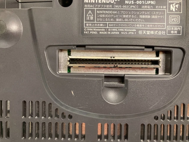 CONSOLE NINTENDO 64 N64 Only Black Region Lock NUS 001 JPN Japanver ...