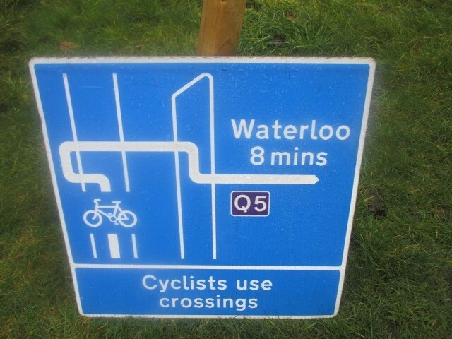 LONDON TRANSPORT TFL signs to waterloo £29.99 - PicClick UK