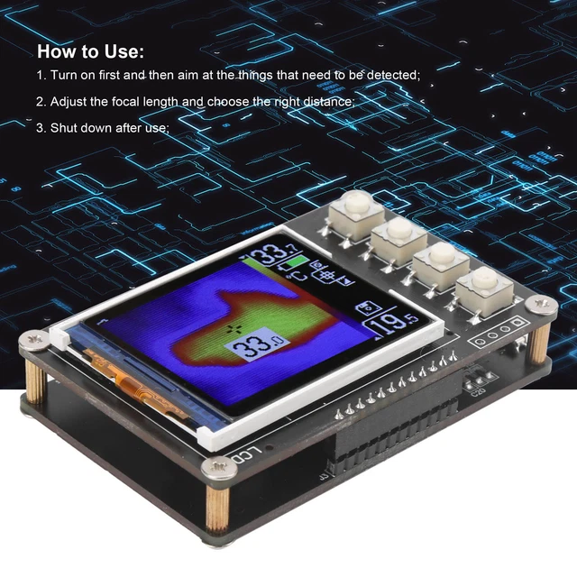 THERMAL CAMERA MODULE Infrared Imaging Device Temperature Detector ...