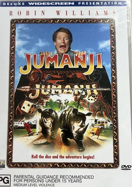 JUMANJI 1995 DVD Deluxe Widescreen Robin Williams PG Brand New Sealed ...