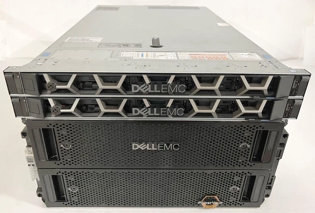 DELL POWERVAULT ME4084 2x R640 1PB (Petabyte) 96-Core 512GB DAS ...