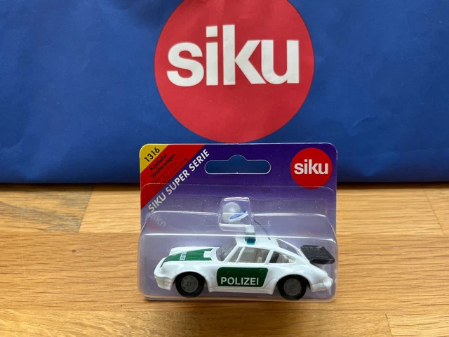 SIKU 1316 AUTOBAHN-STREIFENWAGEN Polizei Porsche 911 mit ...