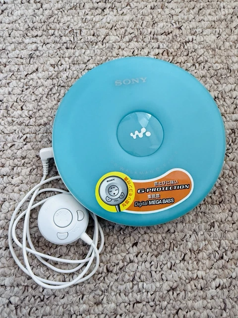 SONY CD WALKMAN Discman D-EJ002 Portable Cd Player Tiffany Blue Tested ...