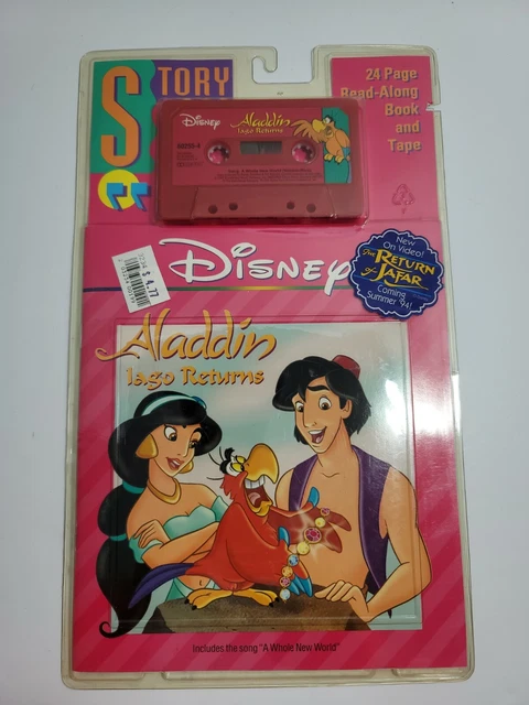 ALADDIN: LAGO RETURNS Audio Cassette Read-Along 1994 Sealed Walt Disney ...