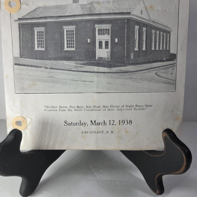 1938 EPHRATA PA Post Office Dedication Program Brochure USPS History ...